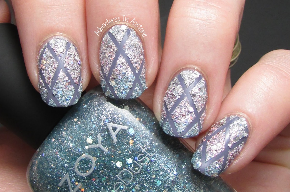 Zoya Magical Pixies Nail Art: Crisscross Texture Gradient Revisited! - Adventures In Acetone